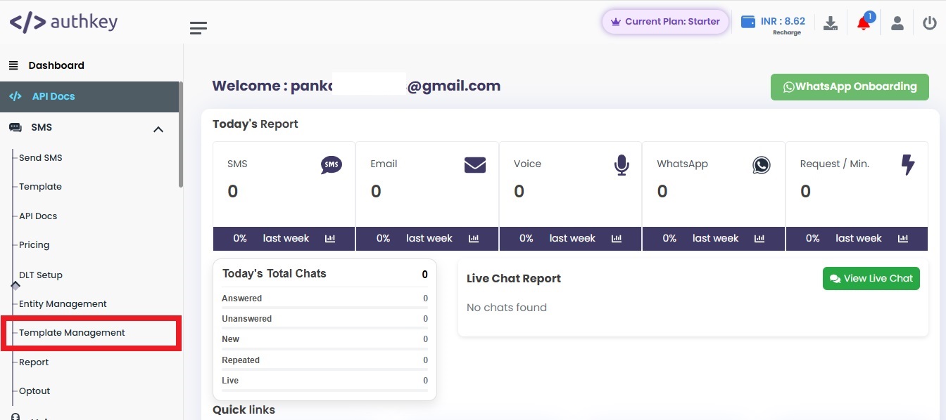 Add SMS Content Template in Authkey | Create SMS Template